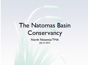 Conservancy Outreach - The Natomas Basin Conservancy